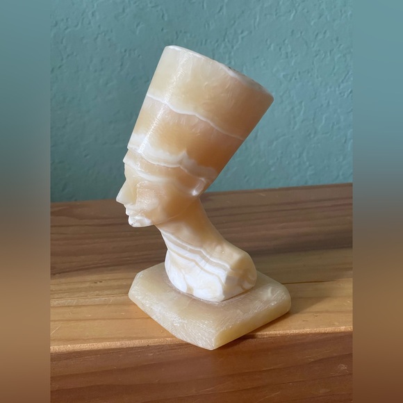 Handmade | Accents | Nefertiti Bust Egyptian Queen Yellow Alabaster ...